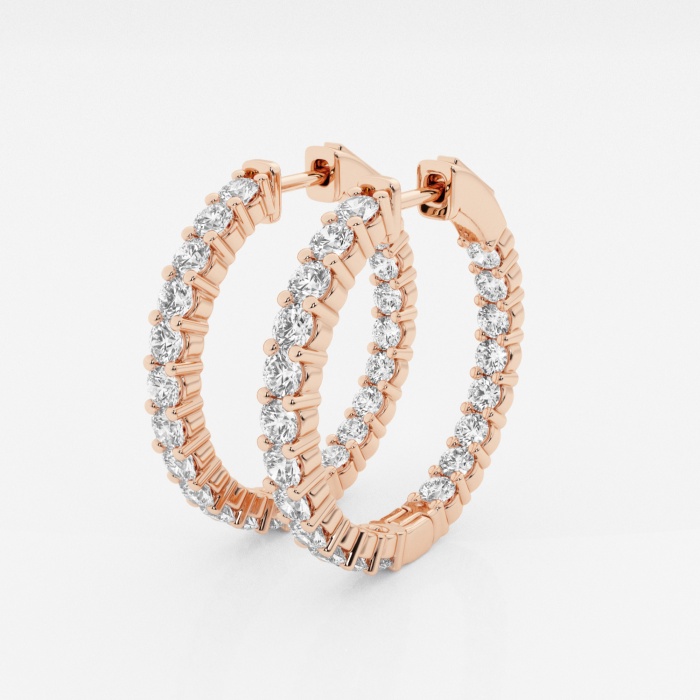 Lab Grown Diamond Hoop Earrings | Lab Diamonds