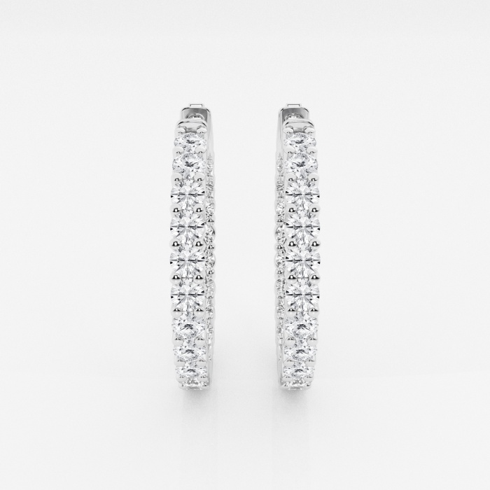 Lab Grown Diamond Hoop Earrings | Lab Diamonds