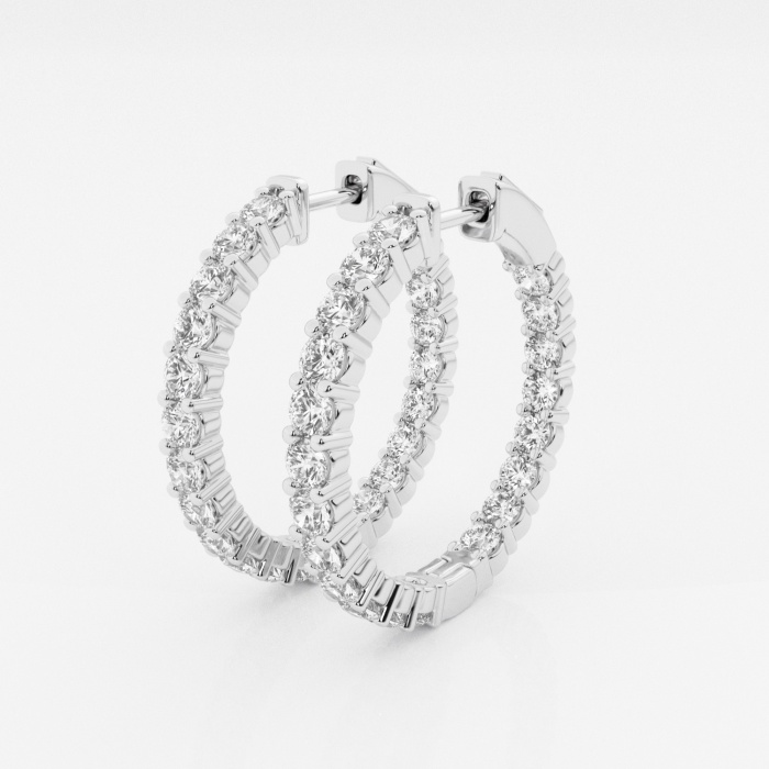 Lab Grown Diamond Hoop Earrings | Lab Diamonds