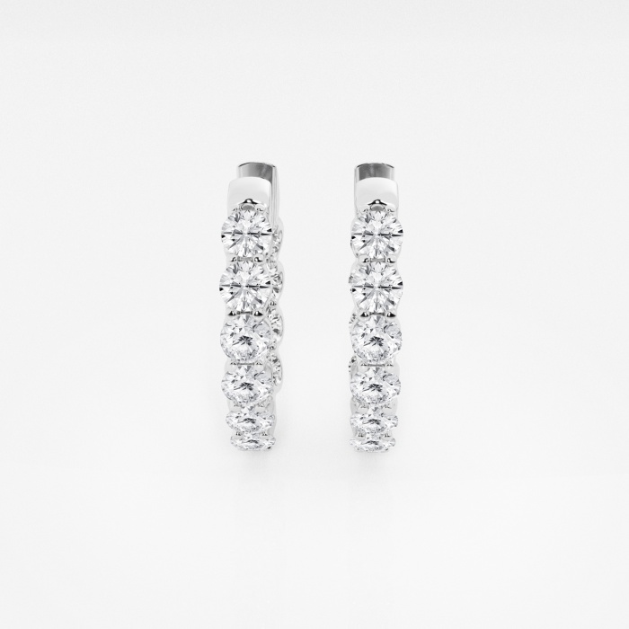 Lab Grown Diamond Hoop Earrings | Lab Diamonds