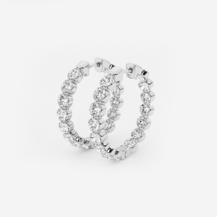 Lab Grown Diamond Hoop Earrings | Lab Diamonds