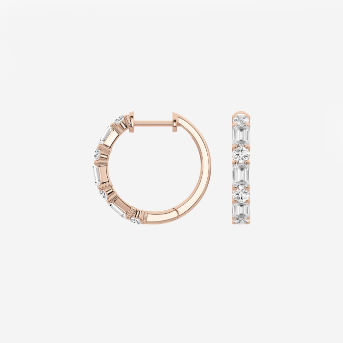 Lab Grown Diamond Hoop Earrings | Lab Diamonds